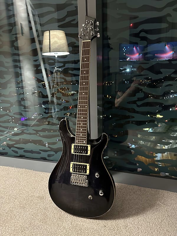[VERY GOOD CONDITION] Harley Benton CST-24T Black Flame | Reverb