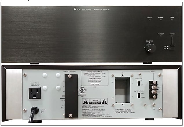 TOA P-924MK2 Comercial Install Power Amplifier 240 watt 8-4 | Reverb