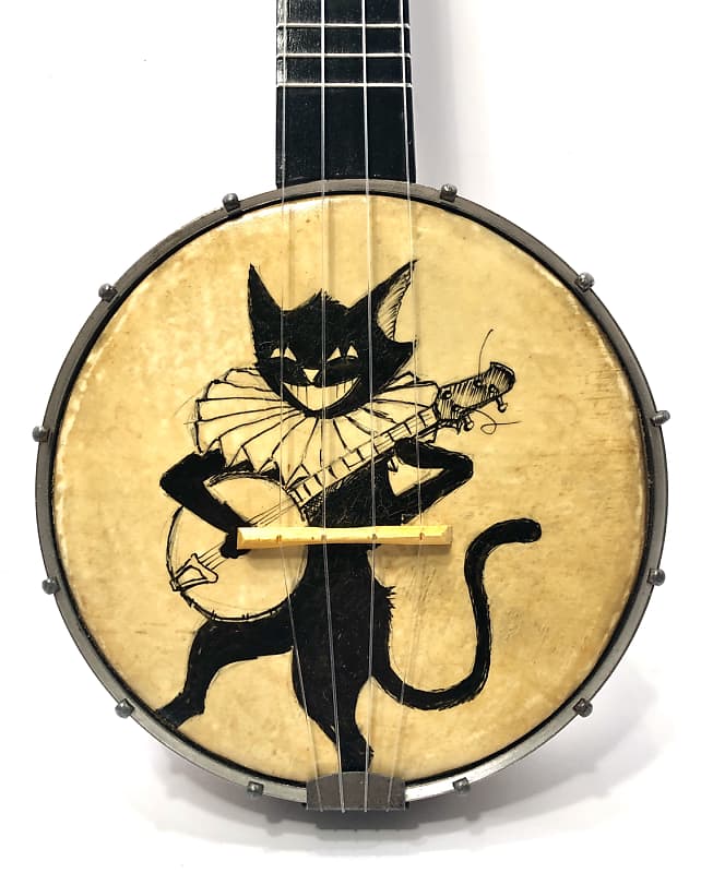 Vintage old regal made banjolele banjo ukulele Banjo cat | Reverb