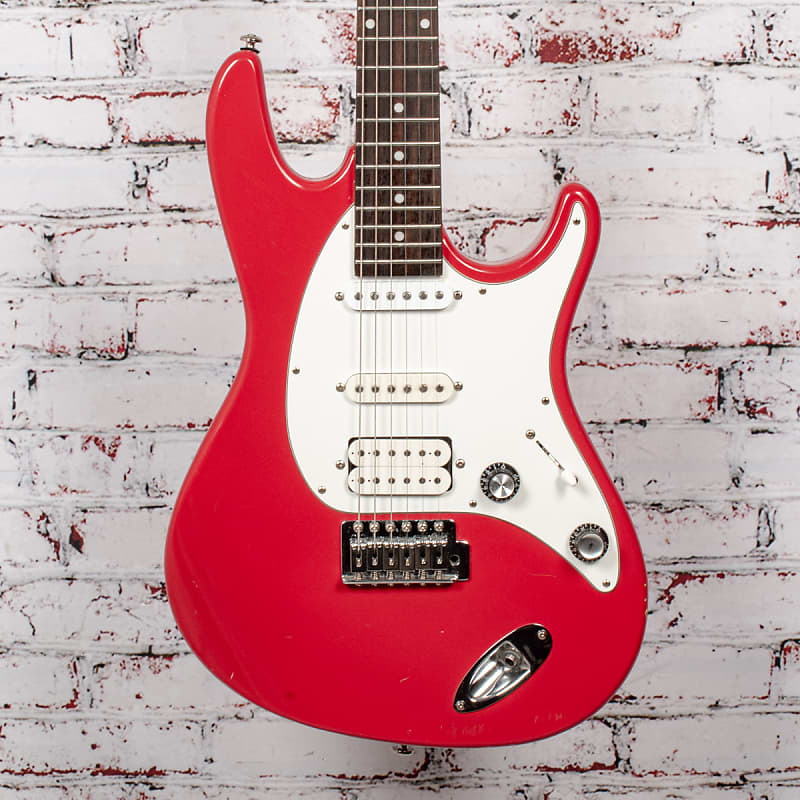 Silvertone by Samick SSSA-31/R HSS Electric Guitar Fiesta Red | Reverb