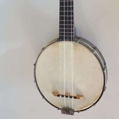 Maxitone Soprano banjolele 1930s black | Reverb
