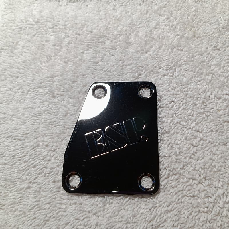 ESP ESP Neck Plate Black Chrome | Reverb