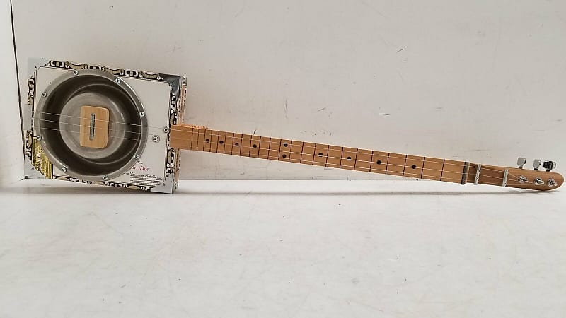 Handcrafted Acoustic Electric 3 String Cigar Box Guitar | Reverb