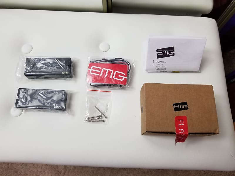 EMG 7-string "Soapbar Style" Pickup Set - 707 and 81-7 w/ | Reverb