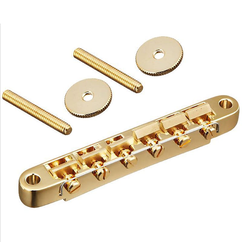 ABR-1 Style BRASS SADDLES Tune-O-Matic Guitar Bridge w/ M4 | Reverb UK