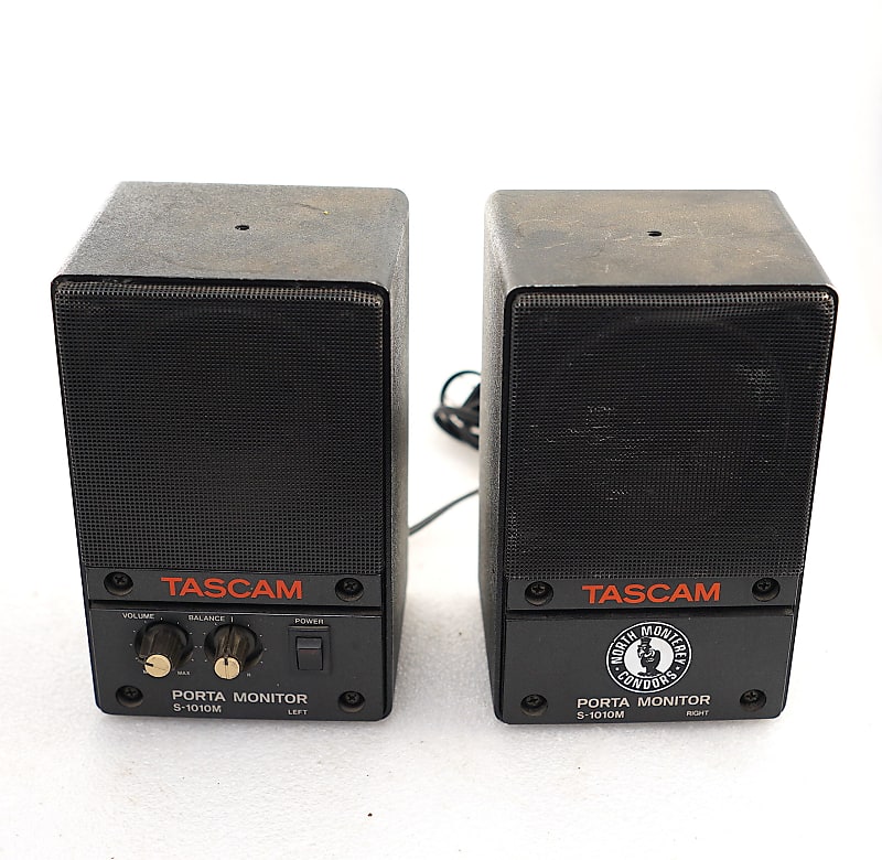 Tascam S-1010m Mini porta 4" powered studio monitor speakers | Reverb