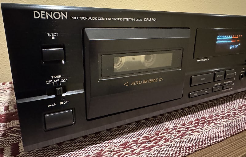 Denon DRM-555 Auto-Reverse Cassette Tape Deck | Reverb