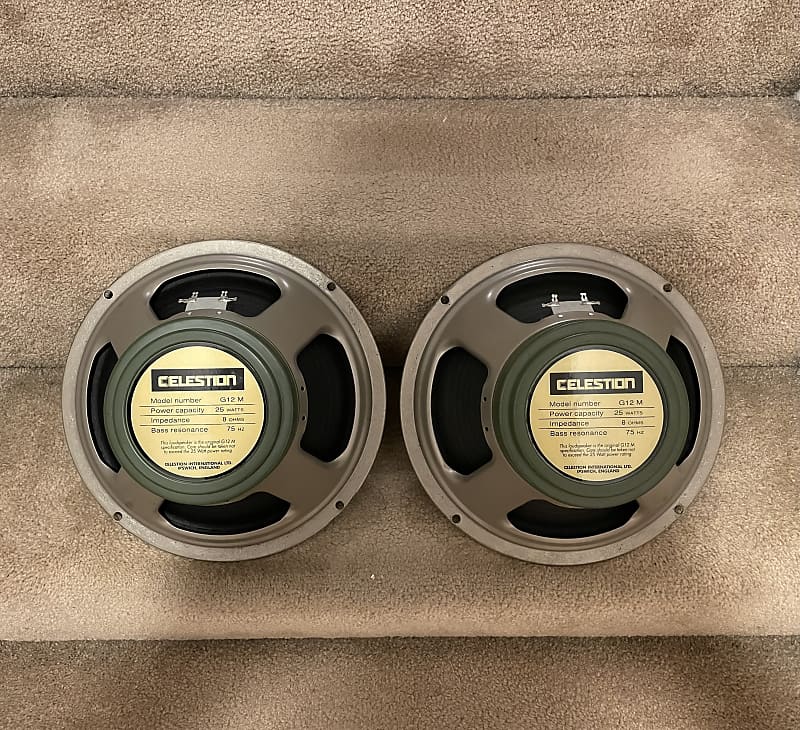 Celestion T1220 G12M Greenback 25w 12" Speaker - 8 Ohm | Reverb