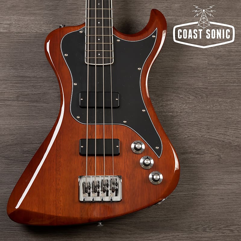 Dunable Guitars R2 DE Bass - Gloss Transparent Brown | Reverb