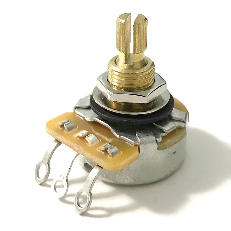 CTS 250K Split Shaft Audio Pot 24mm Brass Sleeve #450GT3 | Reverb