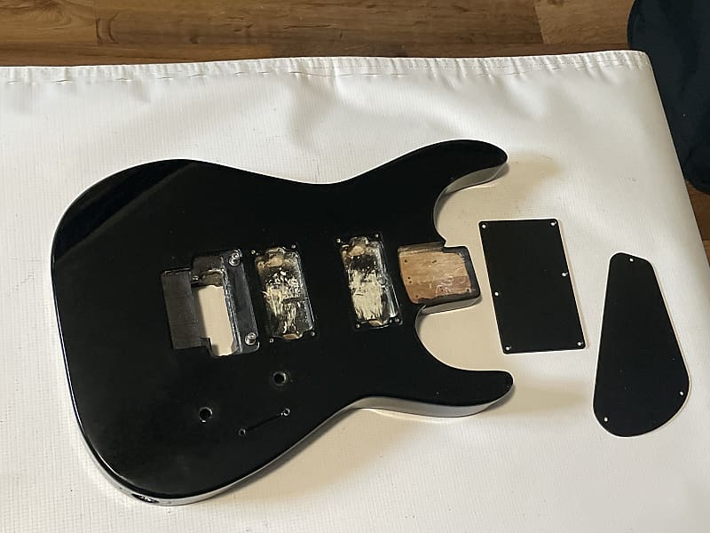 2000's India Jackson JS30 Dinky Black Mahogany Guitar Body | Reverb