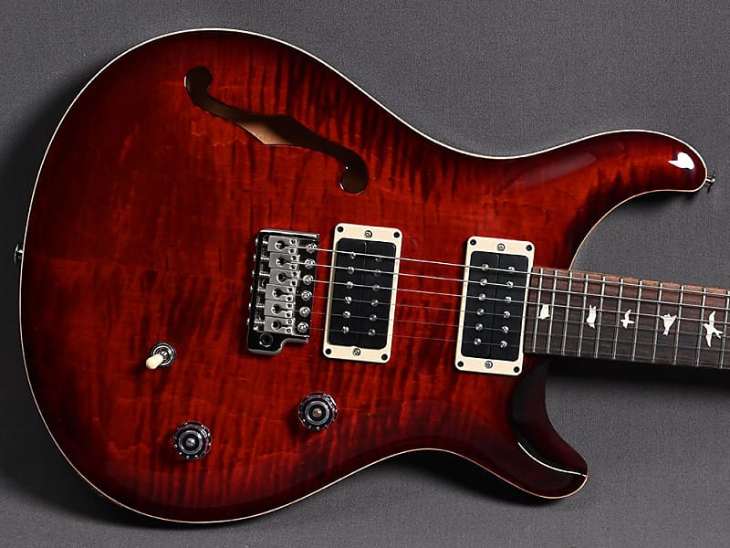 PRS CE24 Semi-Hollow Fire Red Burst | Reverb