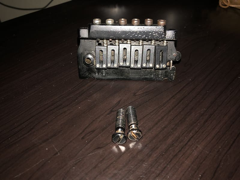 gotoh japan black tremolo guitar bridge from takamine | Reverb