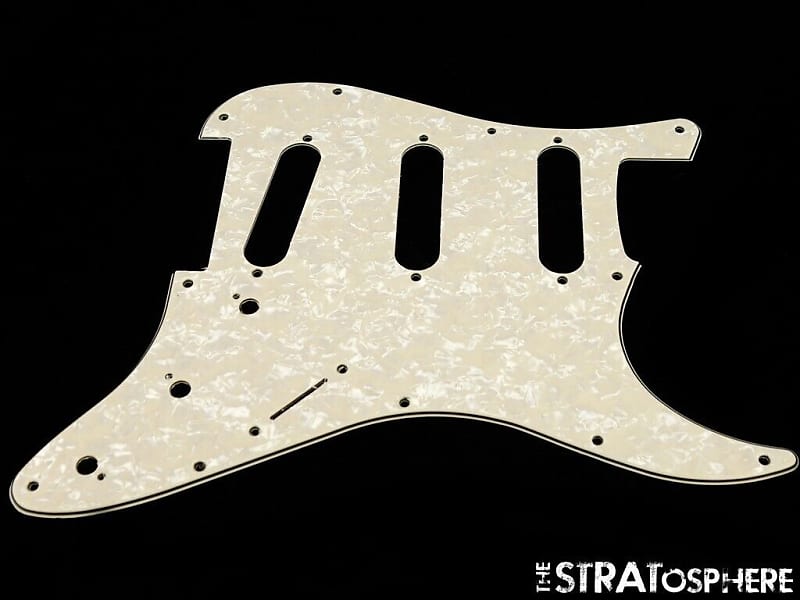 * NEW Aged Pearloid PICKGUARD for Fender Squier *IMPORT* | Reverb