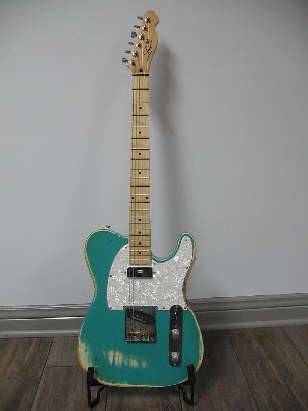 Logan Heavy Relic Tele 2025 - Tropical Turquoise semi gloss | Reverb