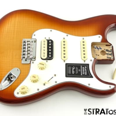 Fender Player Stratocaster Strat HSS LOADED BODY Plus Flame | Reverb