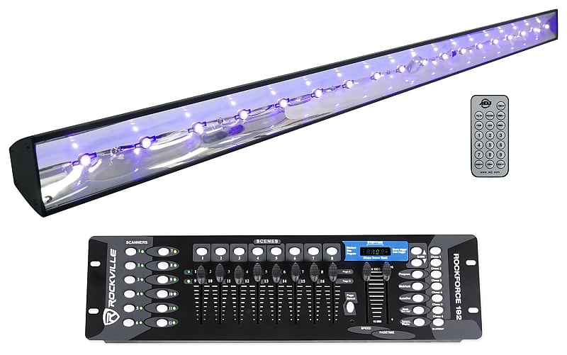 American DJ ECO BAR UV Ultraviolet LED Bar Black Light | Reverb