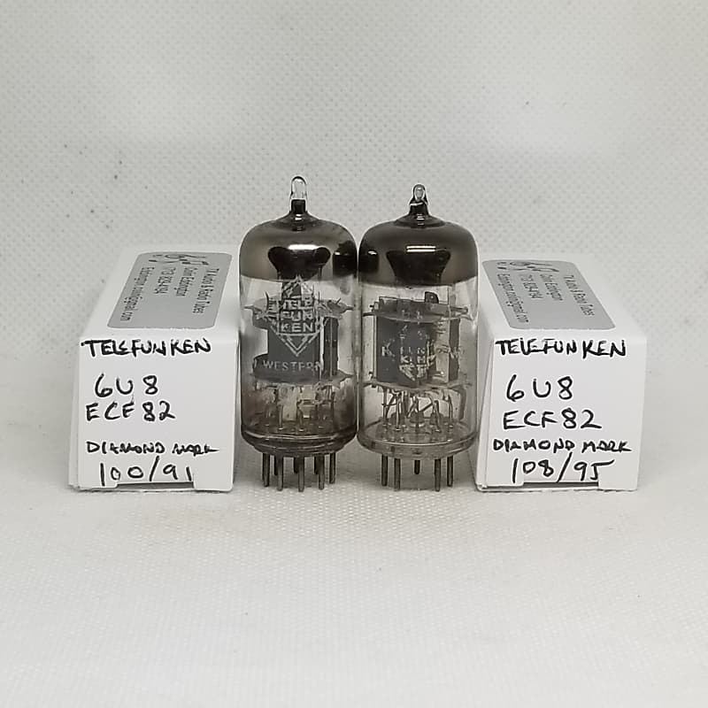 Telefunken 6U8 Well Matched (7.4%/4.2%) Pair NOS ECF82 6U8 | Reverb