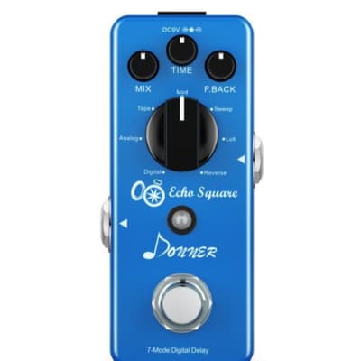 Donner Multi Digital Delay Pedal ECHO SQUARE Guitar Effect | Reverb
