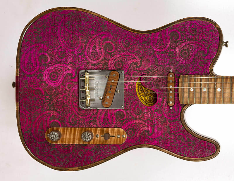 Walla Walla Guitar Company Magenta Paisley – #230993 Maverick | Reverb
