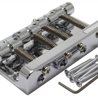 GOTOH 201B-4 4-String Bass Bridge - Chrome | Reverb