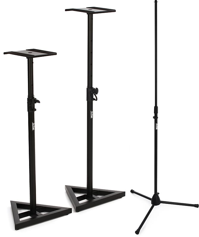 On-Stage Stands SMS6000-P Studio Monitor Stands Bundle with | Reverb