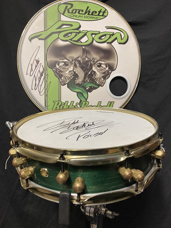 Rikki Rocket's Poison, Rockett Drum Works 4x13" Maple Piccolo | Reverb
