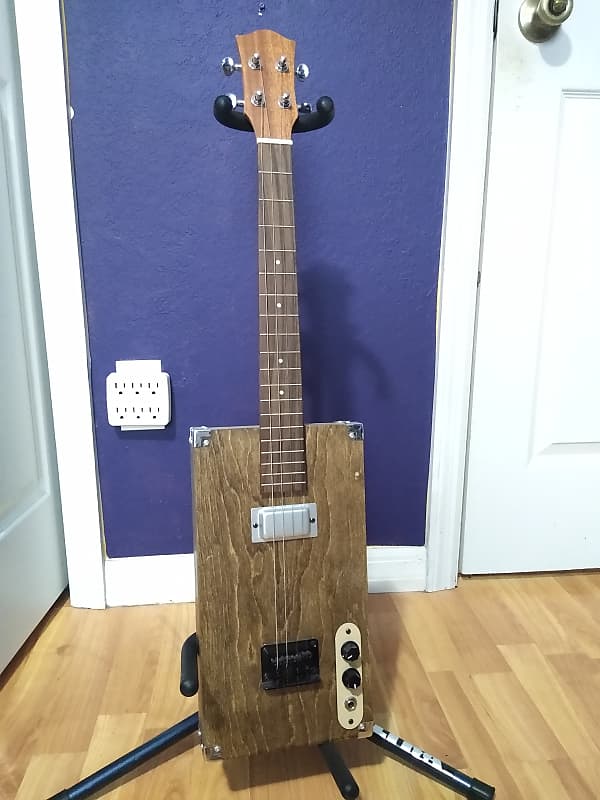 Cigar Box Electric/Acoustic Guitar - Custom Homemade | Reverb