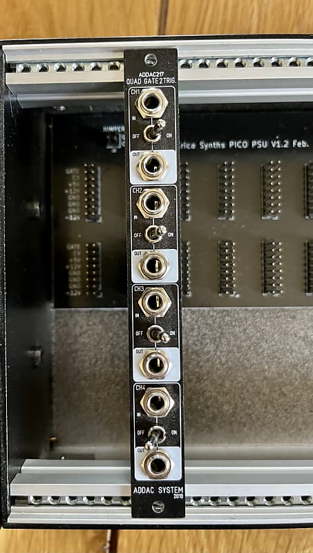 ADDAC System ADDAC217 - Quad Gate2Trig - Black | Reverb