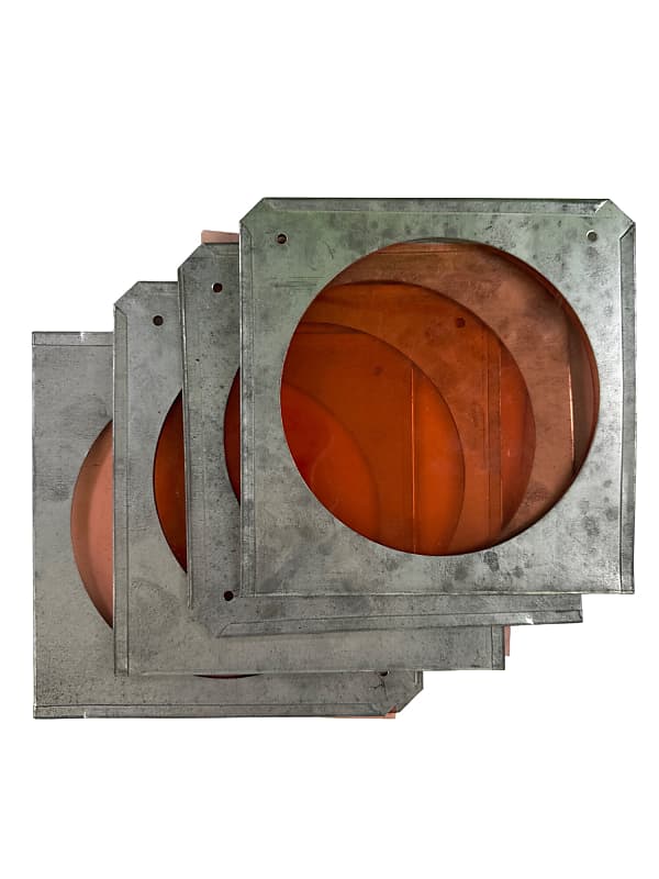 Lot of 6 8 inch Metal Gel Frames with Amber Gel | Reverb