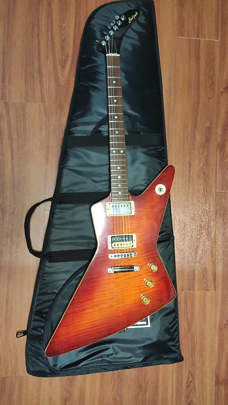 1970's Aria Pro II EX-850 Explorer Banana Head - Made in | Reverb