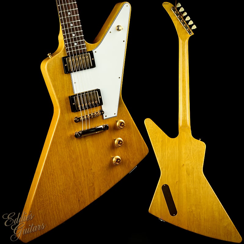 Gibson Custom Shop 1958 Korina Explorer White Pickguard | Reverb