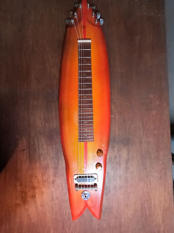 Surfboard Lap Steel Guitar - Sunburst Fishboard | Reverb