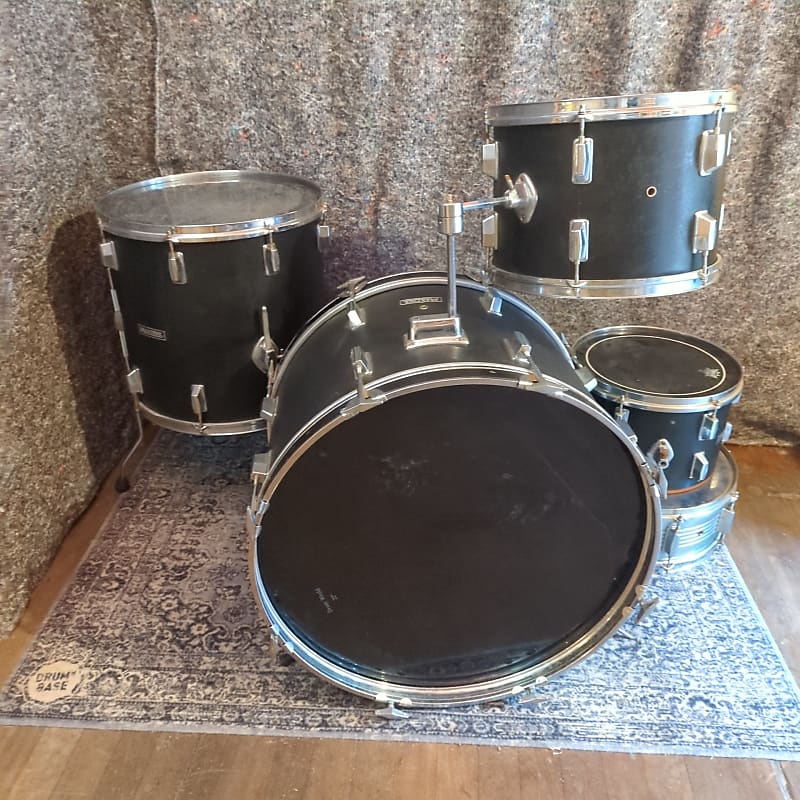 Maxtone black leatherette drum kit | Reverb UK