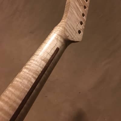 Quilted Curly Flame Maple Tele Guitar Neck | Reverb