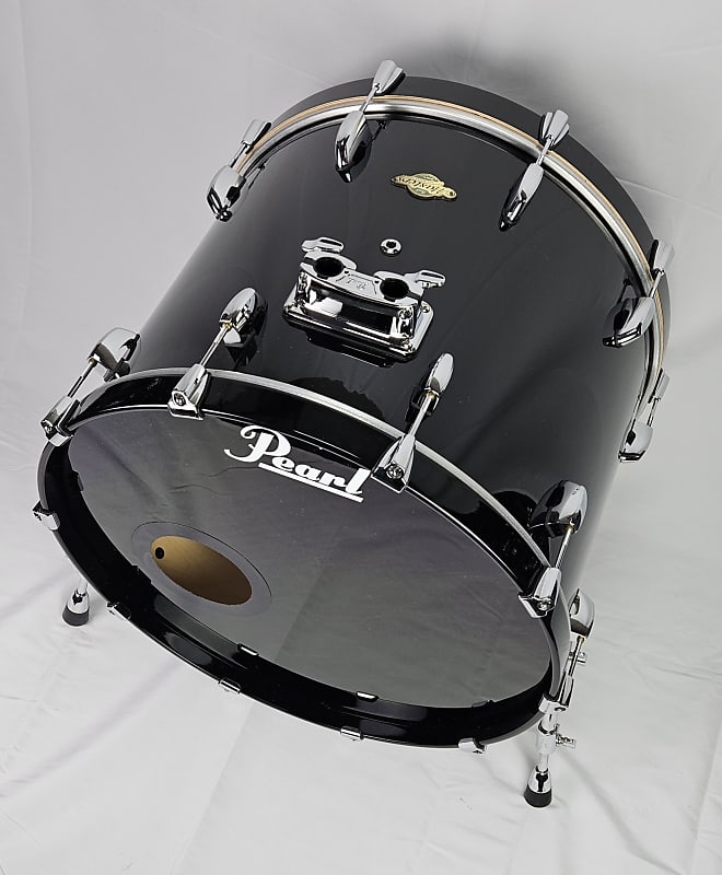 Pearl Masters MCX Series Maple Bass Drum 18x24 Piano Black | Reverb