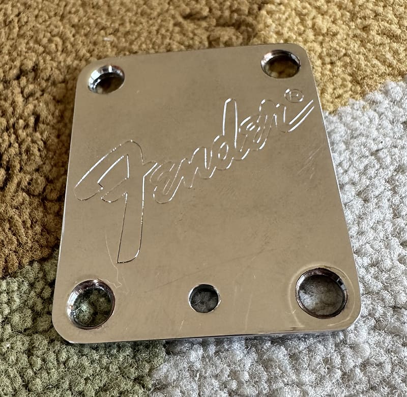 Fender Micro Tilt Neck Plate 1987-1990, chrome | Reverb