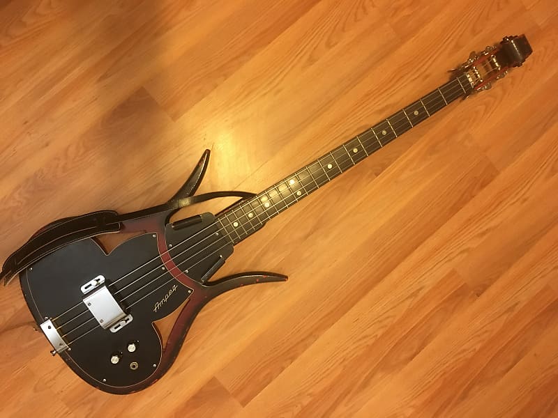 Ampeg ASB-1 Devil Bass Rare Solid Body W/Original Case and | Reverb