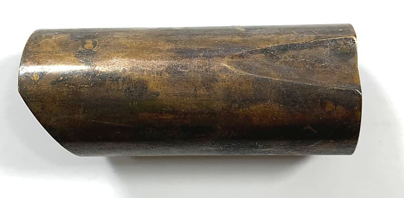 The Rock Slide Guitar Slide Aged Brass Swamp Slide | Reverb Australia