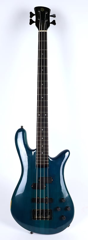 1980s Spector NS-2A Neck-Thru Body Navy Blue Electric Bass | Reverb