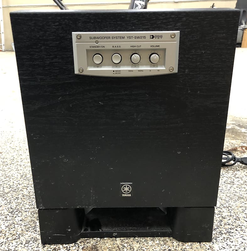 Yamaha Yst-sw215 8" 150 watt Powered Subwoofer Speaker Black | Reverb