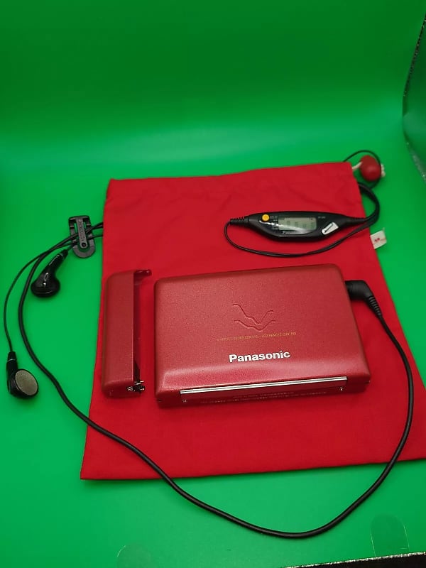 Very Rare Red Panasonic cassette player RQ-S60 Complete | Reverb