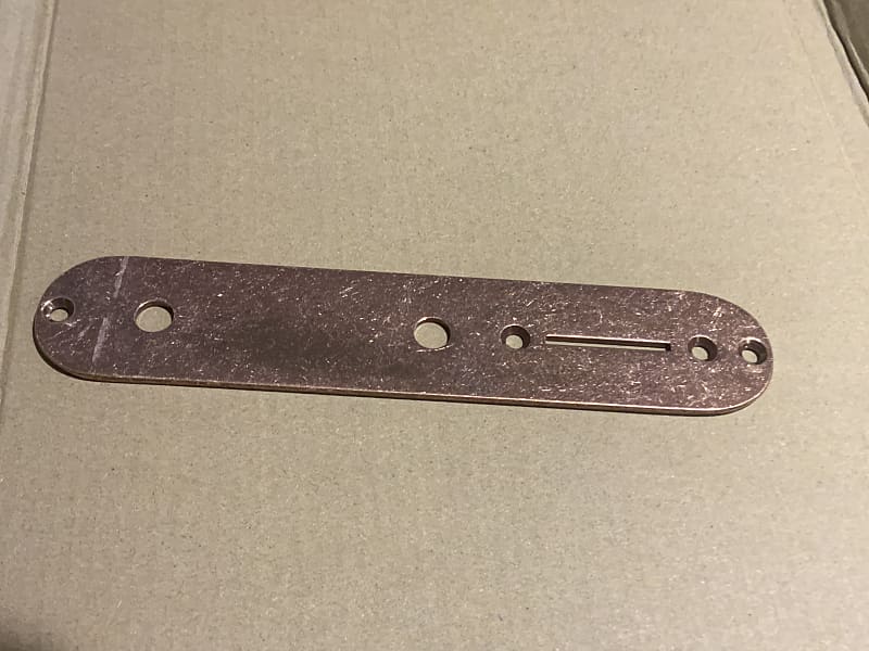 Fender Telecaster Modern Control Cover - Copper Colored | Reverb