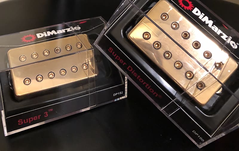 DiMarzio Super Distortion/Super 3 Reg. Spacng, Worn Gold | Reverb