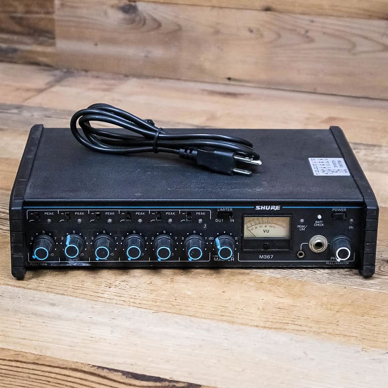 Shure M367 Portable AC/DC 6-Channel Mic Mixer | Reverb