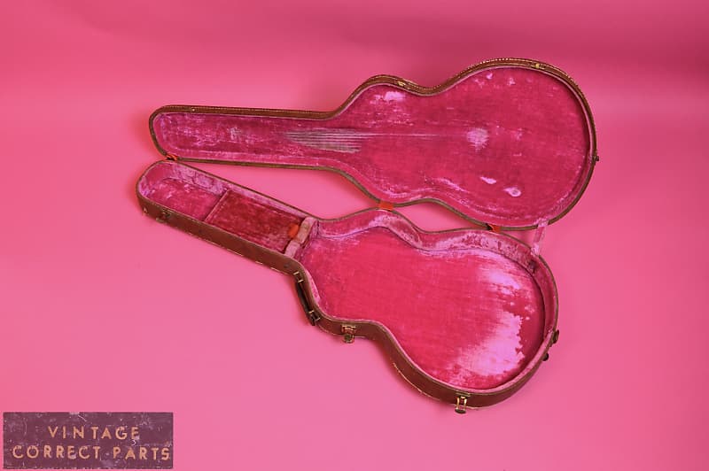 Vintage 1959 Gibson / Lifton Badged ES-335 Case Brown Pink | Reverb