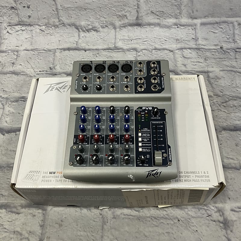 Peavey PV-6 Six Channel Mixer (With Box) Mixer | Reverb