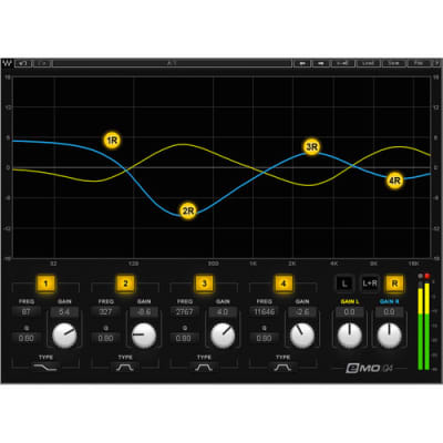 Waves eMo Q4 - 4-Band Paragraphic Equalizer Plug-In | Reverb
