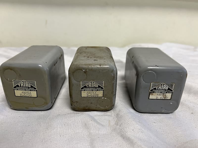 (3) TRIAD AMPEX B-6299 MIC - PHONO - LINE INPUT TRANSFORMERS | Reverb