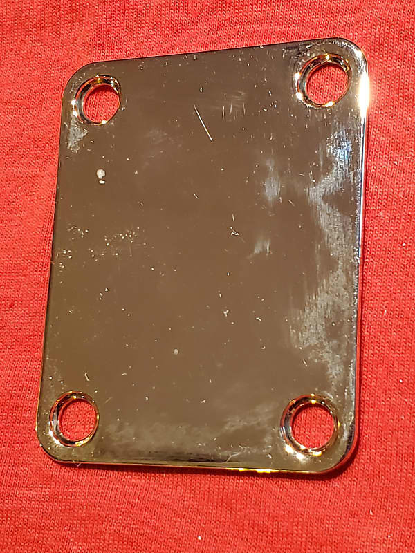 (#B50) Fender Telecaster Neck Plate Gold | Reverb